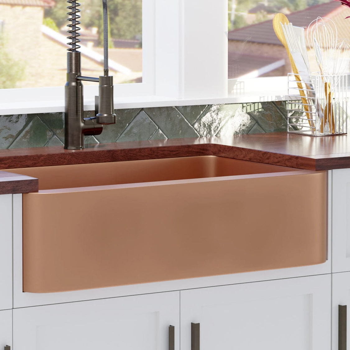 Copper Kitchen Sinks | Farmhouse, Undermount & Drop-In | Magnus ...