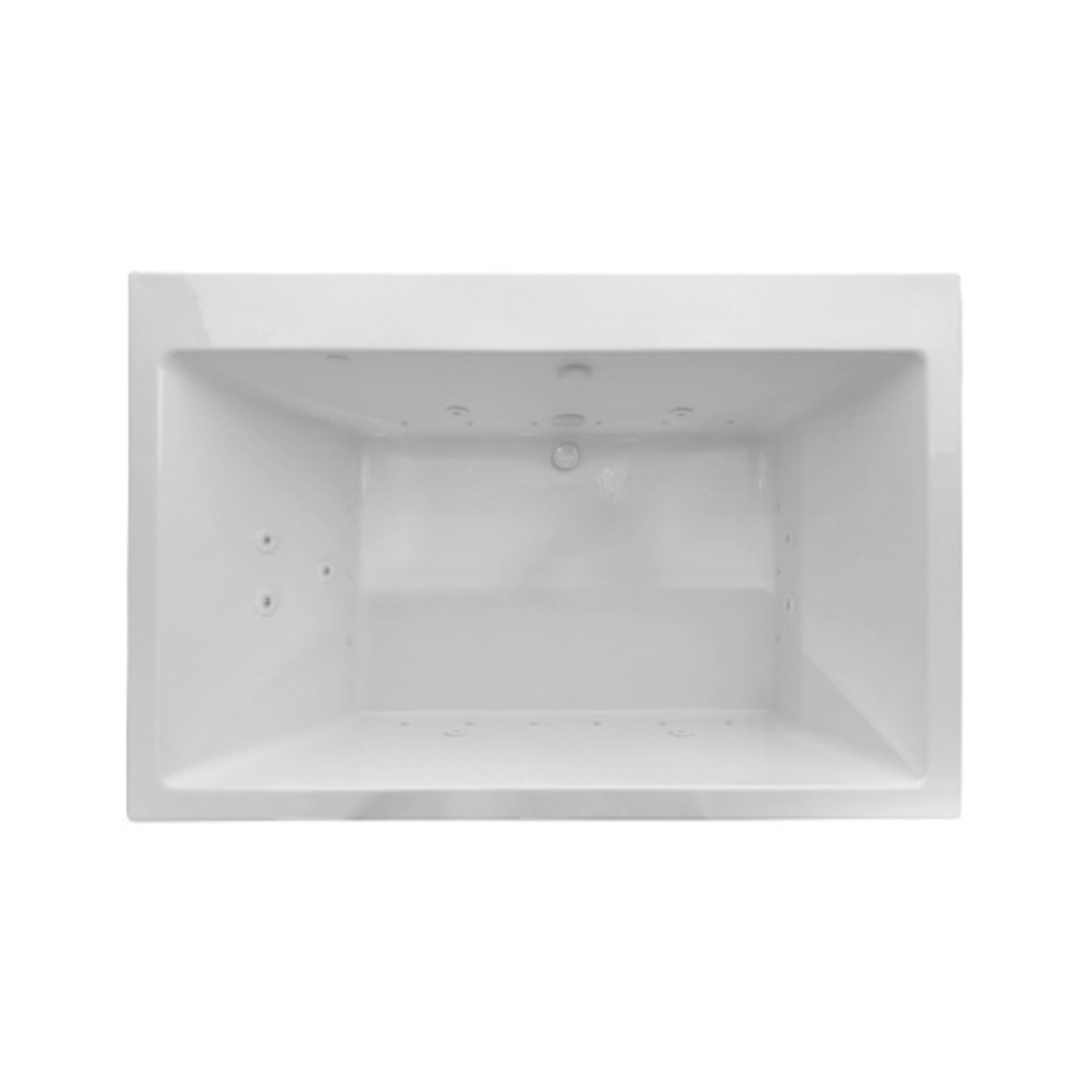 66" Cove Acrylic Rectangular Freestanding Massage Tub – Magnus Home ...