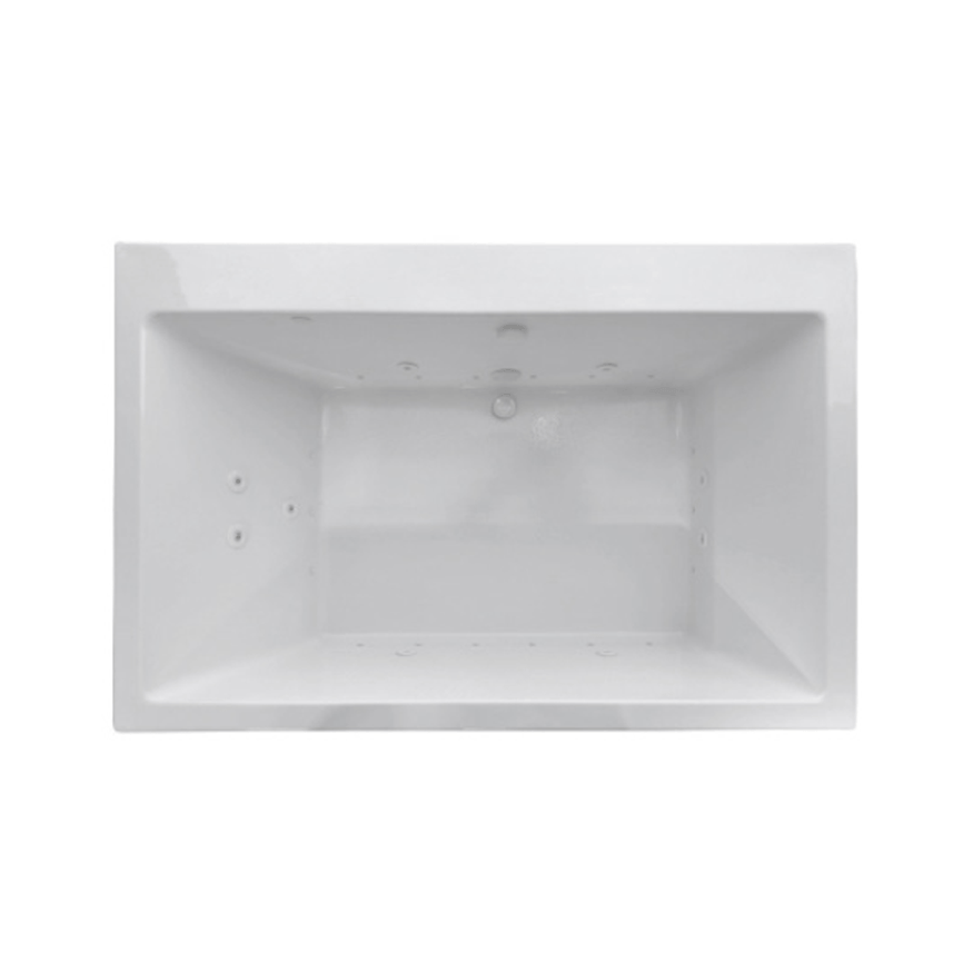 66" Cove Acrylic Rectangular Freestanding Massage Tub – Magnus Home ...